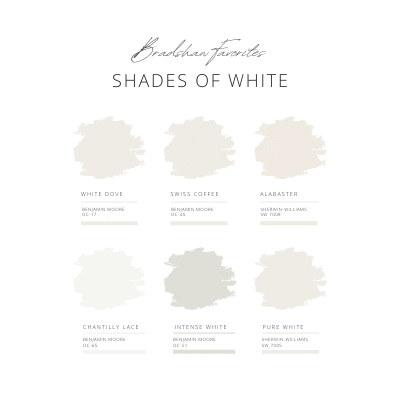 Shades of White Bradshaw Designs
